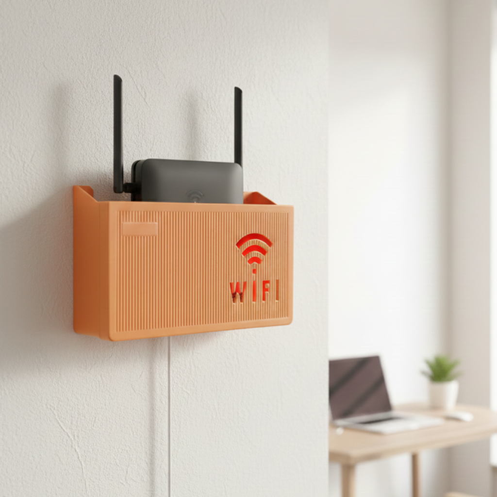 Wireless Wifi Router Shelf Storage Box Wall Hanging - PikBay