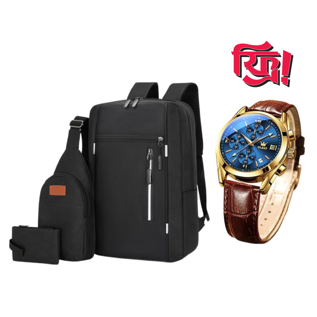Exclusive 3-in-1 Bag Set with Free Watch! - PikBay