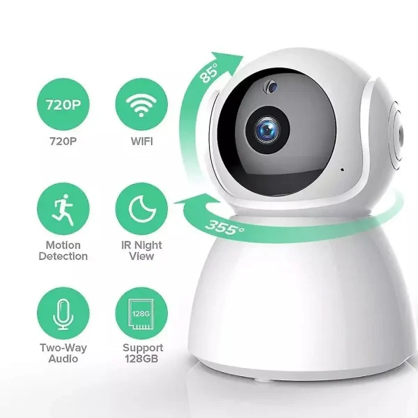 CCTV Camera V380 Pro HD 1080P WiFi 360° Viewing Area Security Camera ...